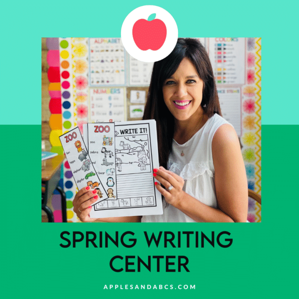 May Kindergarten Writing Center - Apples & ABC's